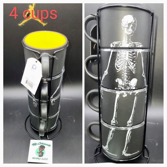 Prima Design | Dining | Prima Design Skeleton Halloween Set Of Four ...